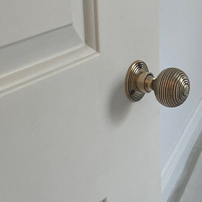 Black Ebonised Antique Wooden Beehive Door Knobs Knob Pair - Etsy UK