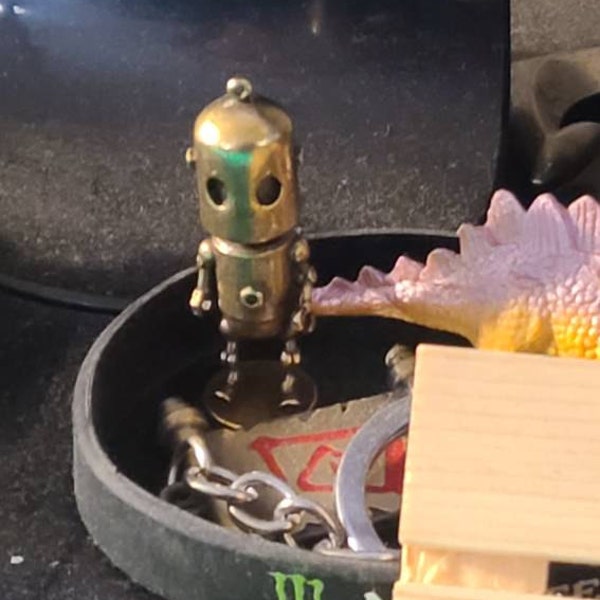 Bitsy, the Brass Robot Figurine - Etsy