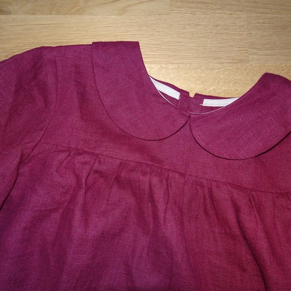 DARCY Linen Shirt With Smock Details, Cottagecore Top, Drop Shoulders ...