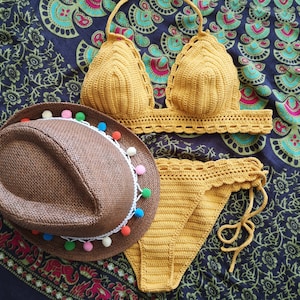 Crochet Bikini Swimwear Set Crochet Brazilian Bikini Crochet | Etsy