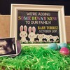 PRINTABLE We're Adding Some Bunny New to Our Family! Chalkboard Easter ...