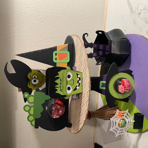 Halloween Witch Candy Dome Holder SVG File Duo - Etsy