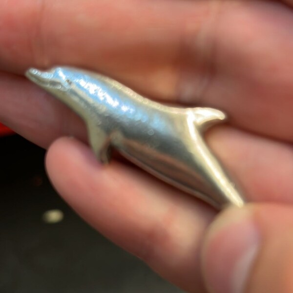 Dolphin Key Ring, Handmade UK Modern English Pewter, Dolphin Keychain ...
