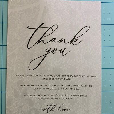 Script Wedding Thank You Note, Printable Thank You Card Template ...