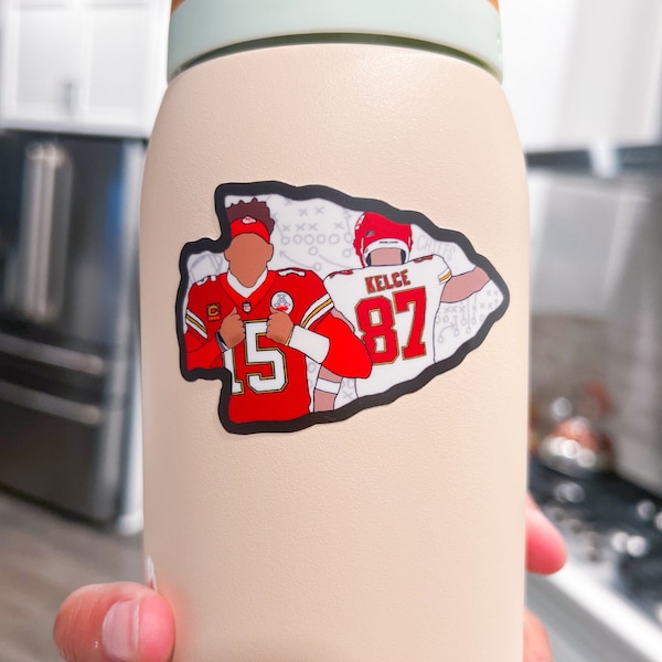 Kansas City Chiefs Sticker - Mahomes & Kelce - Etsy