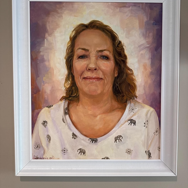 Custom Oil Portrait From Photo, Commission Portrait Painting on Canvas ...