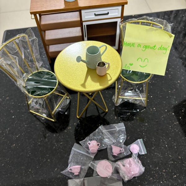 1:12 Scale Miniature Bucket With Handle Mini Metal Pail for Dollhouse ...