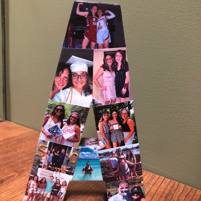 Letter Photo Collage, Free Standing Letter, 3D Letter, Picture Collage ...