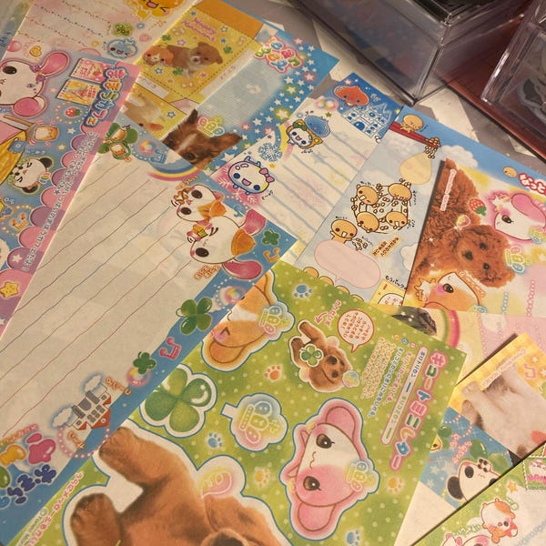 30-piece Medium-sized Kawaii Bill/coupon Style Loose Memo Sheets.vintage/rare/nip Japanese ...