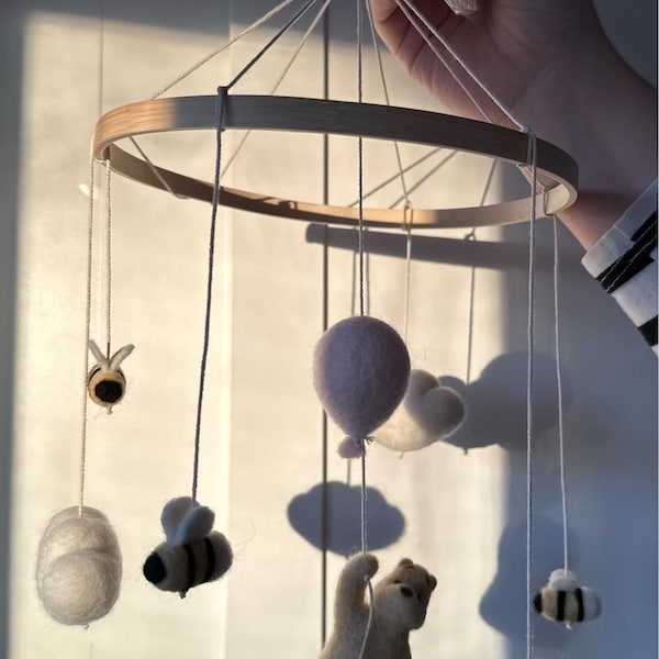 Winnie the Pooh Wool Mobile - Etsy