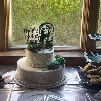 Personalized Cake Toppers for Weddings, Wedding Cake Sign Minimalist ...