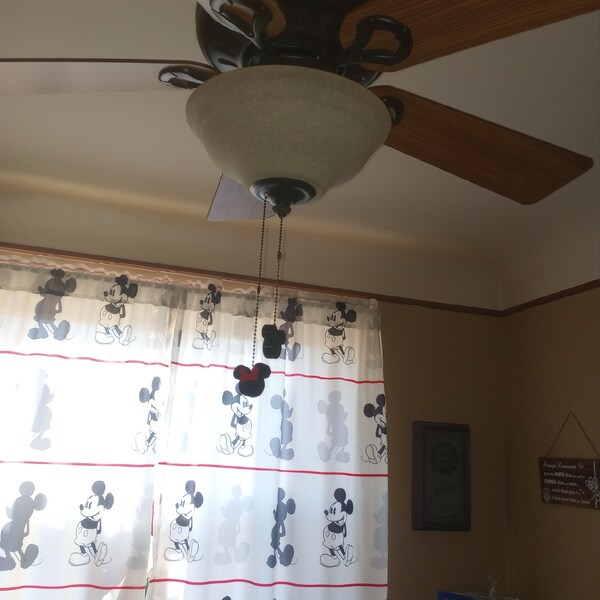 Mickey Mouse Ceiling Fan Pull | Disney Bedroom | Disney Home Decor - Etsy