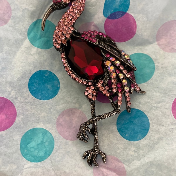 Flamingo Brooch, Large Flamingos, Gifts for Her, Beautiful Large ...