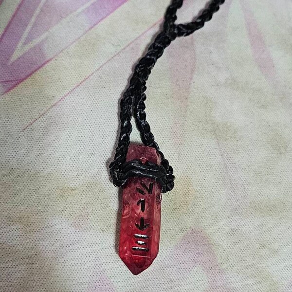 Custom power Engraved Crystal Necklace Inspired by Star Wars Sith Jedi ...