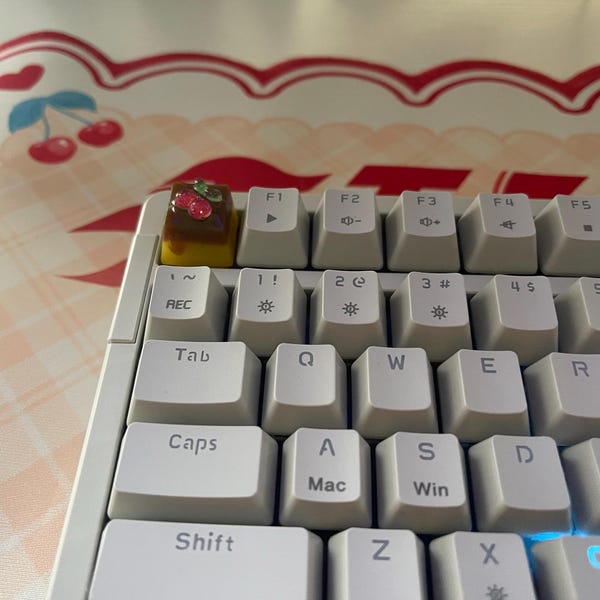 Pudding Keycap | Flan Keycap | Dessert Keycap | Food Keycap | Kawaii ...