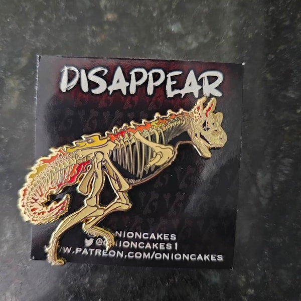 Disappear Mosasaurus Pin Enamel Pin Disappear Dinosaur Gift for Pin ...