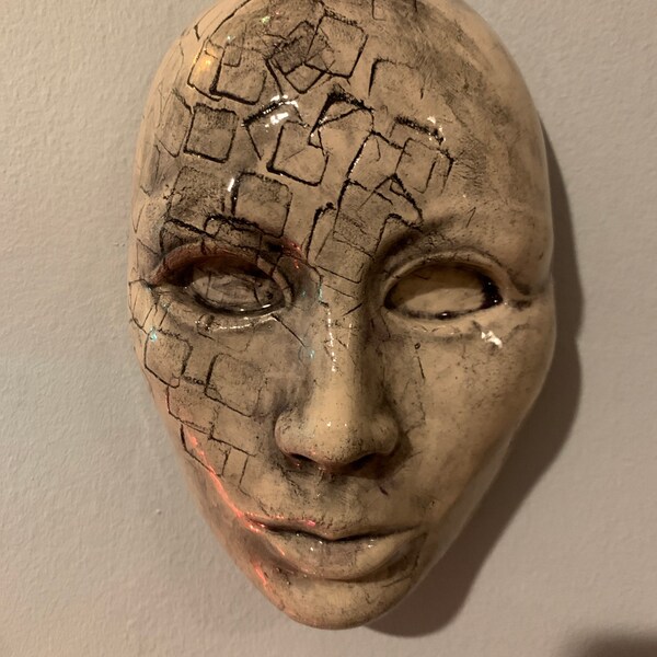 Art Ceramic Mask Unique/art Clay Mask - Etsy