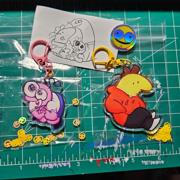 Smiling Friends 3D Paint Ver. Stickers - Etsy