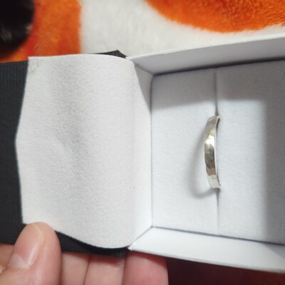 Band Tree Ring Nature Inspired Band Oak Leaf Ring Acorns Band Embossed ...