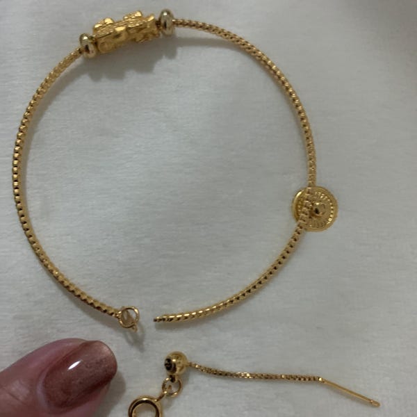 Pixiu Charm 24k 9999 Pure Gold Solid Gold Lucky Charm Hongkong Gold ...