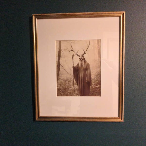 Druid of the Forest, Vintage Photography, Art Poster Print, Dark ...