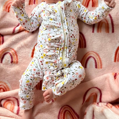 Ruffle Zip Sleeper PDF Sewing Pattern A4 A0 Projector Formats Baby and ...