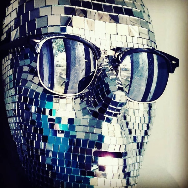Masquerade Festival Disco Ball Face Mask. HANDMADE by DISCO2DISCO ...