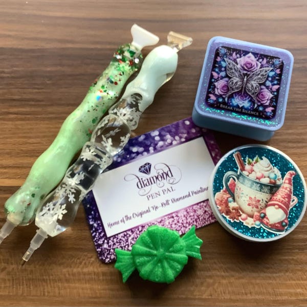 VALUE COLLECTION Diamond Pen Pal Pens for Less Sparkly GREEN Chose Tips ...