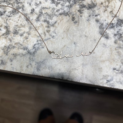 Personalized Signature Necklace, Custom Name Necklace, Signature Name ...
