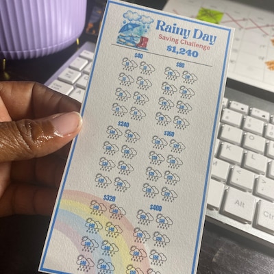 Coffee A6 Savings Challenge Printable Insert for Brewed Coffee Togo for ...