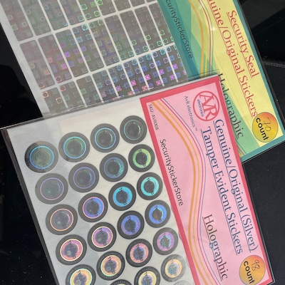 Genuine Guaranteed and Original Tamper Proof Security Stickers Labels ...