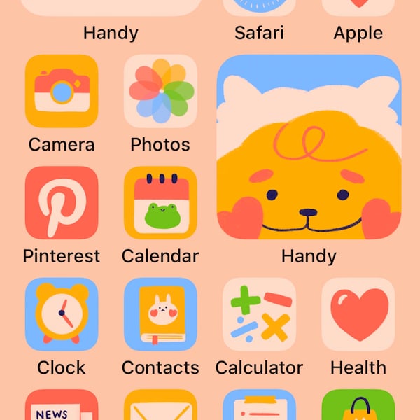 Cute Animals App Icon Set (ios 18 & Android) - Etsy