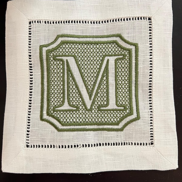 Embossed Square & Clover Royal Monogram Embroidery Design Bundle for ...