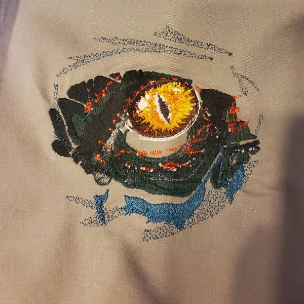 Dragon Eye Machine Embroidery Design, Scary Dragon Eye Embroidery ...