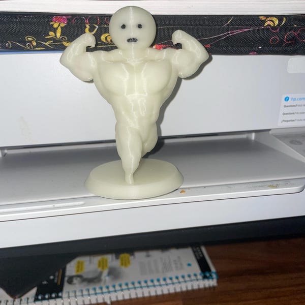 Buff Strong Smiski GLOW in the DARK Figurine | 3D Printed Funny Gifts ...