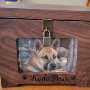 Personalized Pet Memory Box / Urn With Name and Quote or Poem - Etsy