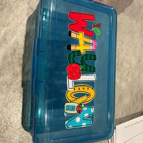 Personalized Pencil Boxes - Pencil Pouch - Pocket Folder With Prongs ...