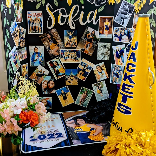 Senior Tri-fold Photo Display Board for Graduation Party Decor - Etsy
