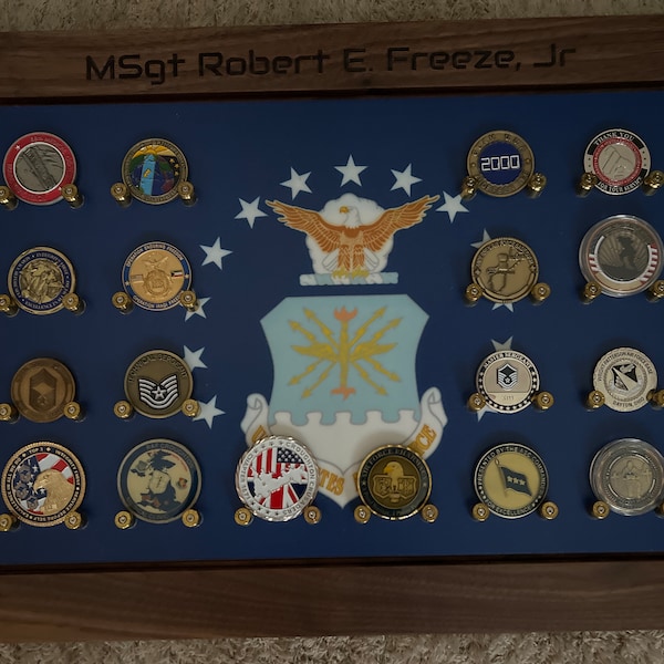 40 CT EMT Challenge Coin Holder, Display to Showcase Their Achievements ...