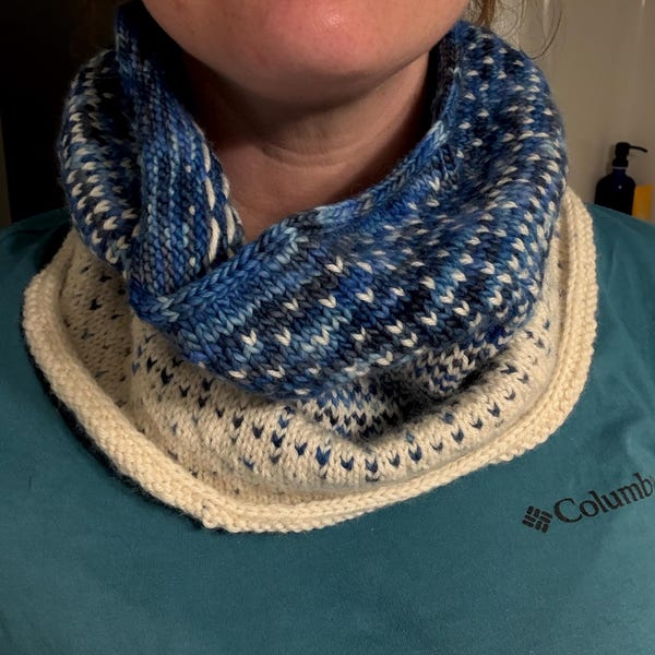 COWL KNITTING PATTERN - Halftone - Etsy