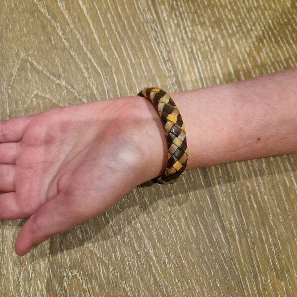 Red Medical Alert ID Bracelet With Soft Leather - Personalised, Any ...