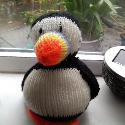 Puffin Knit Kit All You Need to Knit a Cute Puffin Barry the Puffin ...
