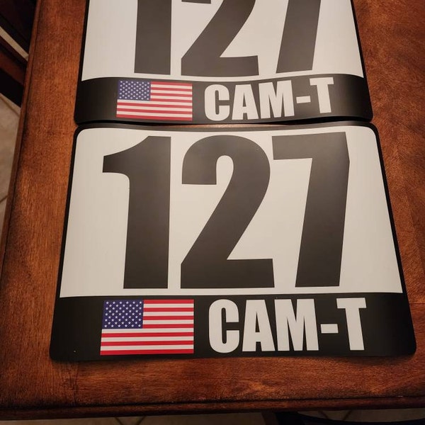 Autocross Numbers Set Track Day Custom Car Race Number, Name, Flag ...