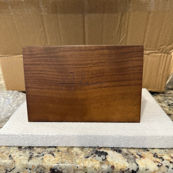 Personalized Premium Walnut Desk Organizer With Multi-compartments ...