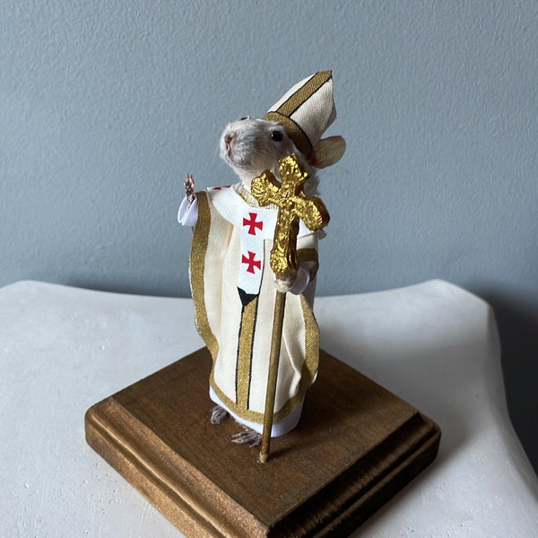 Taxidermy Mouse Pope Francis - Etsy UK