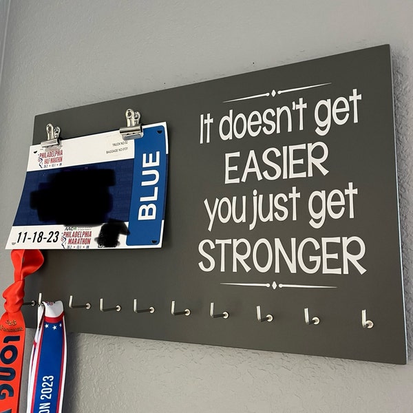 Customizable Single Bib Medal Holder Medal Display Rack - You Design It ...