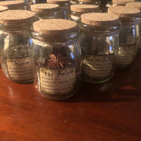 HERBAL Apothecary & Spell Jar Labels for Witches. Wiccans, Pagans ...
