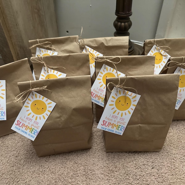 Editable Last Day of School Tag End of Year Friends Gift Tags Great ...