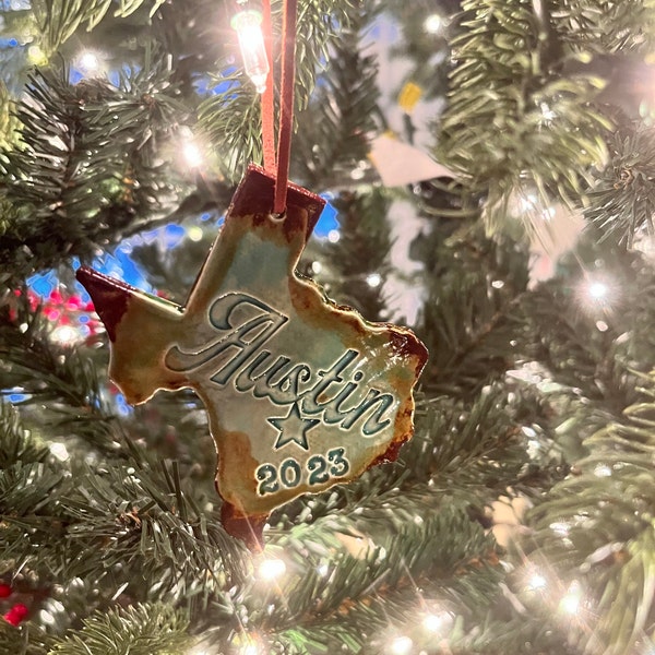 SOUL SISTER New Color Caribbean Blue... Handmade Ceramic Ornament by ...