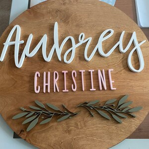 Custom Wood Name Sign Cutout / Name Cut Out / Baby Name Sign / | Etsy